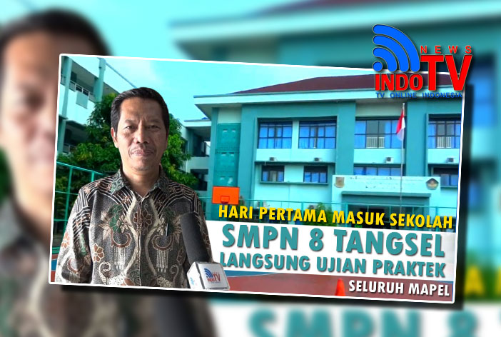 Hari Pertama Masuk Sekolah, SMPN 8 Tangsel Langsung Gelar Ujian Praktek ...